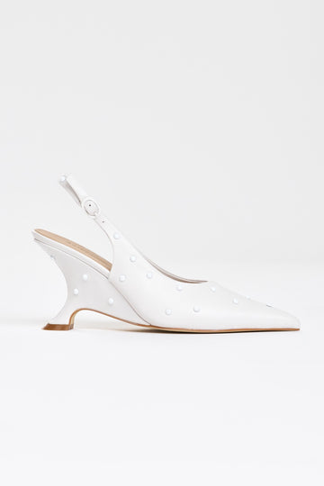 Judley Heel in Ivory